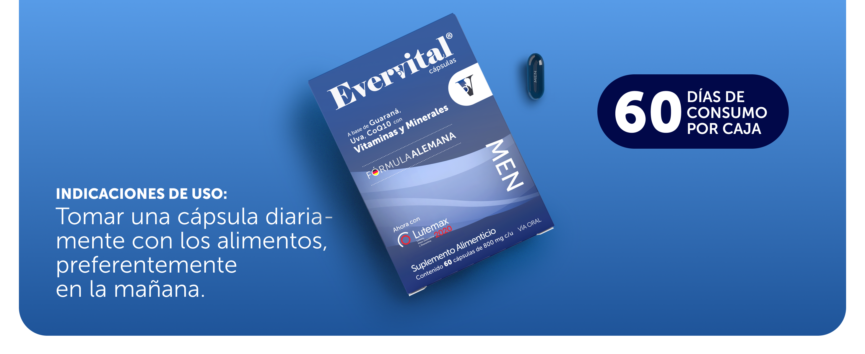 Evervital® Men 60 Cápsulas – Bomuca
