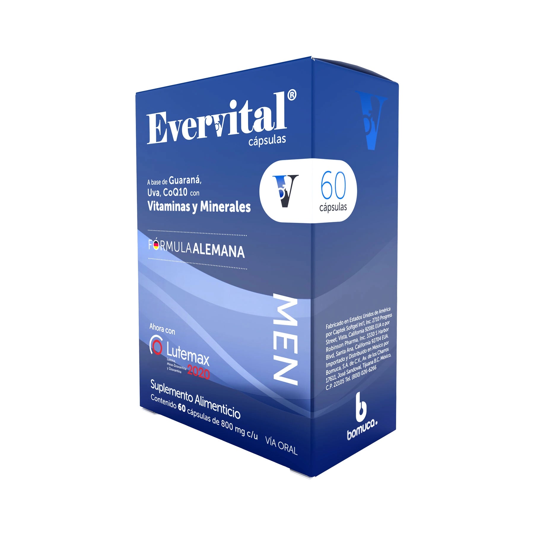 Evervital® Men 60 Cápsulas – Bomuca