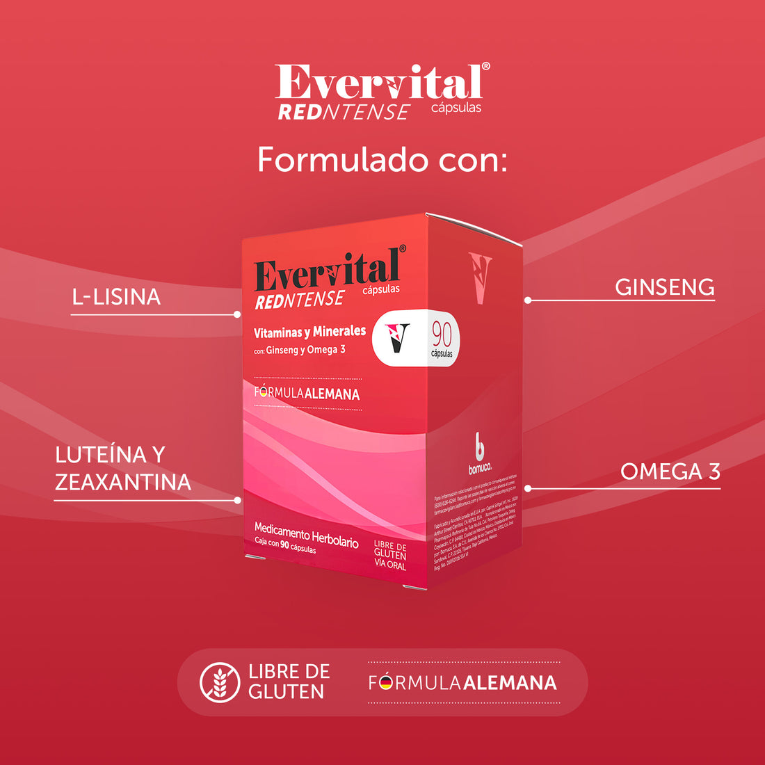 Evervital® Redntense 90 Cápsulas – Bomuca